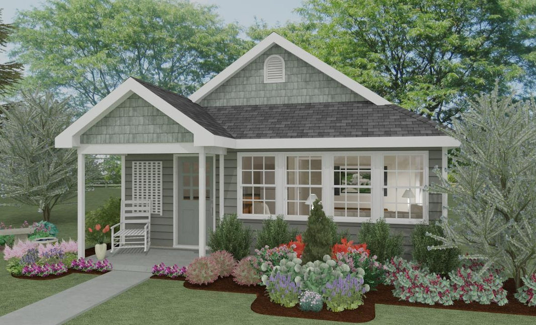 500-600 Square Foot Cottage Plans – Tuckaway Cottage Designs